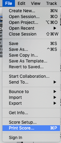 How to Print Sheet Music in Pro Tools