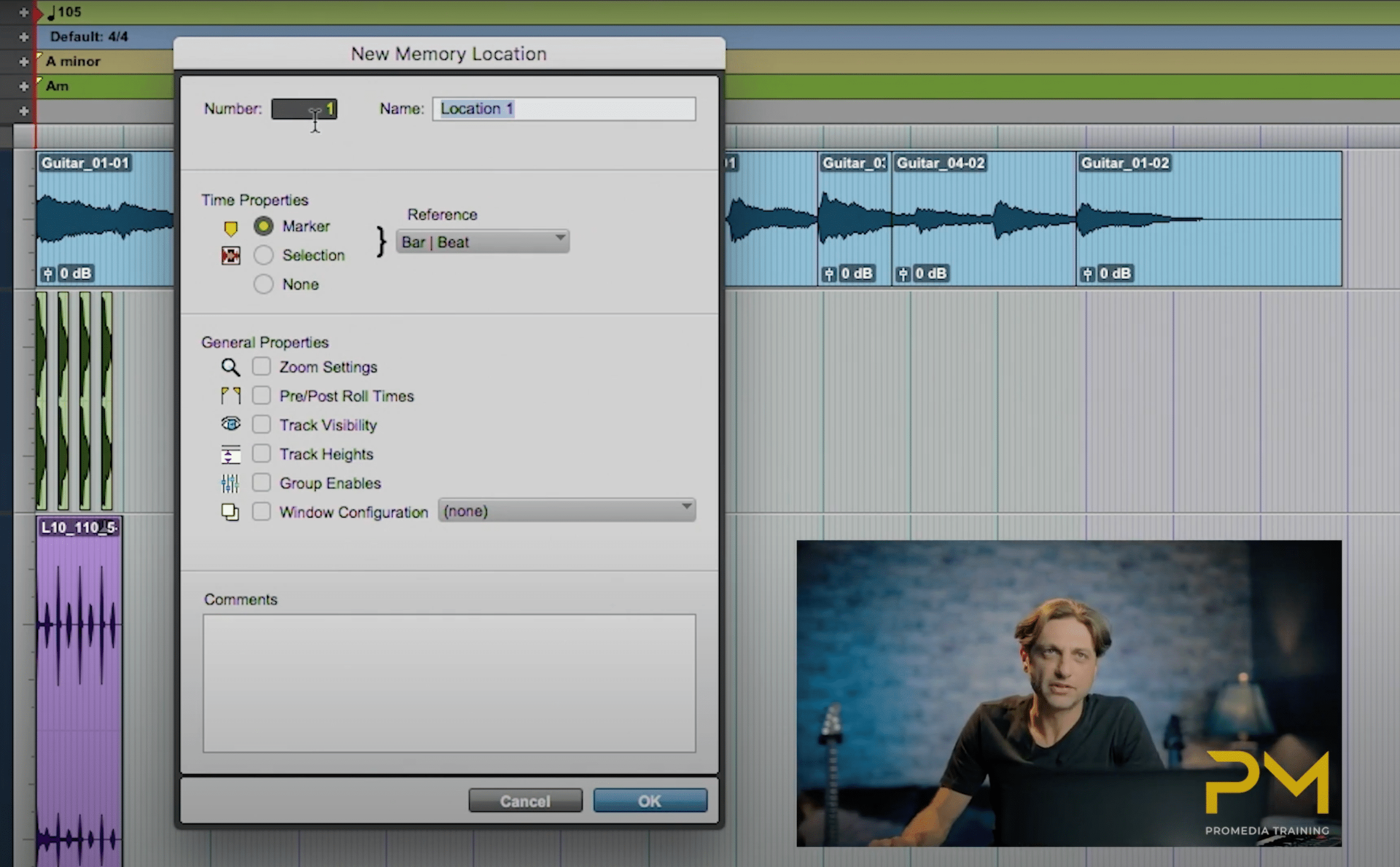 Memory Locations in Pro Tools: Video Tutorial